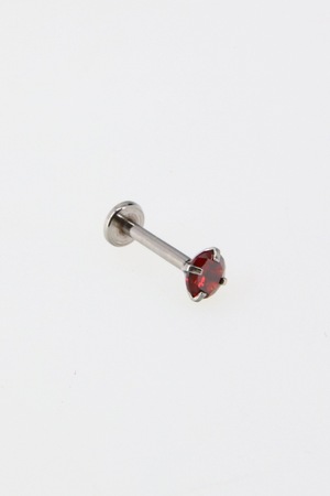 Piercing nas, zirconiu, 1.1 cm, NO649, Rosu - eMAG.ro