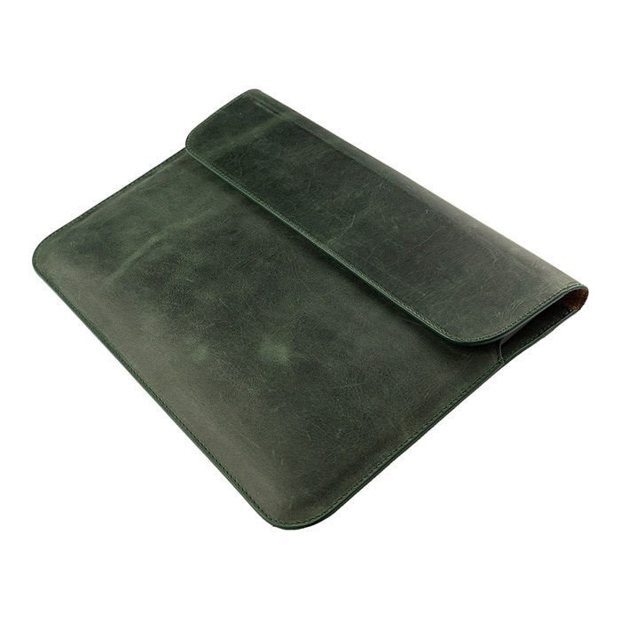 Husa laptop MacBook Air, MacBook PRO 13/14 inch, lucrata manual, piele ...