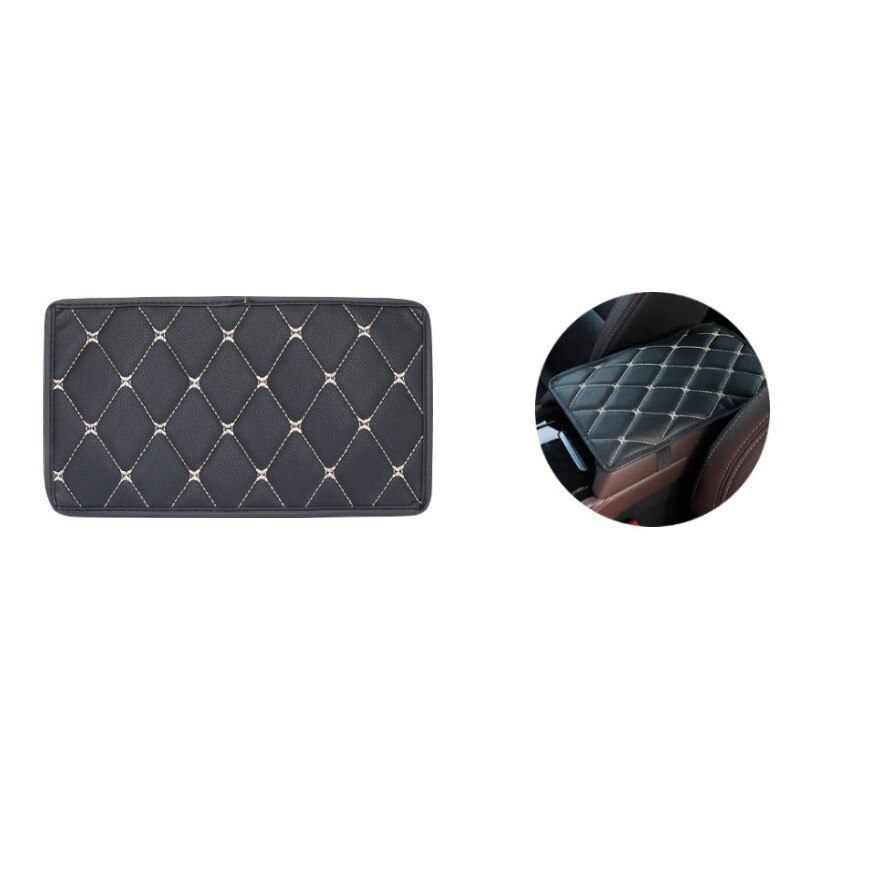 Husa Cotiera Auto Universala 29 cm x 17 cm negru cu cusaturi albe - eMAG.ro