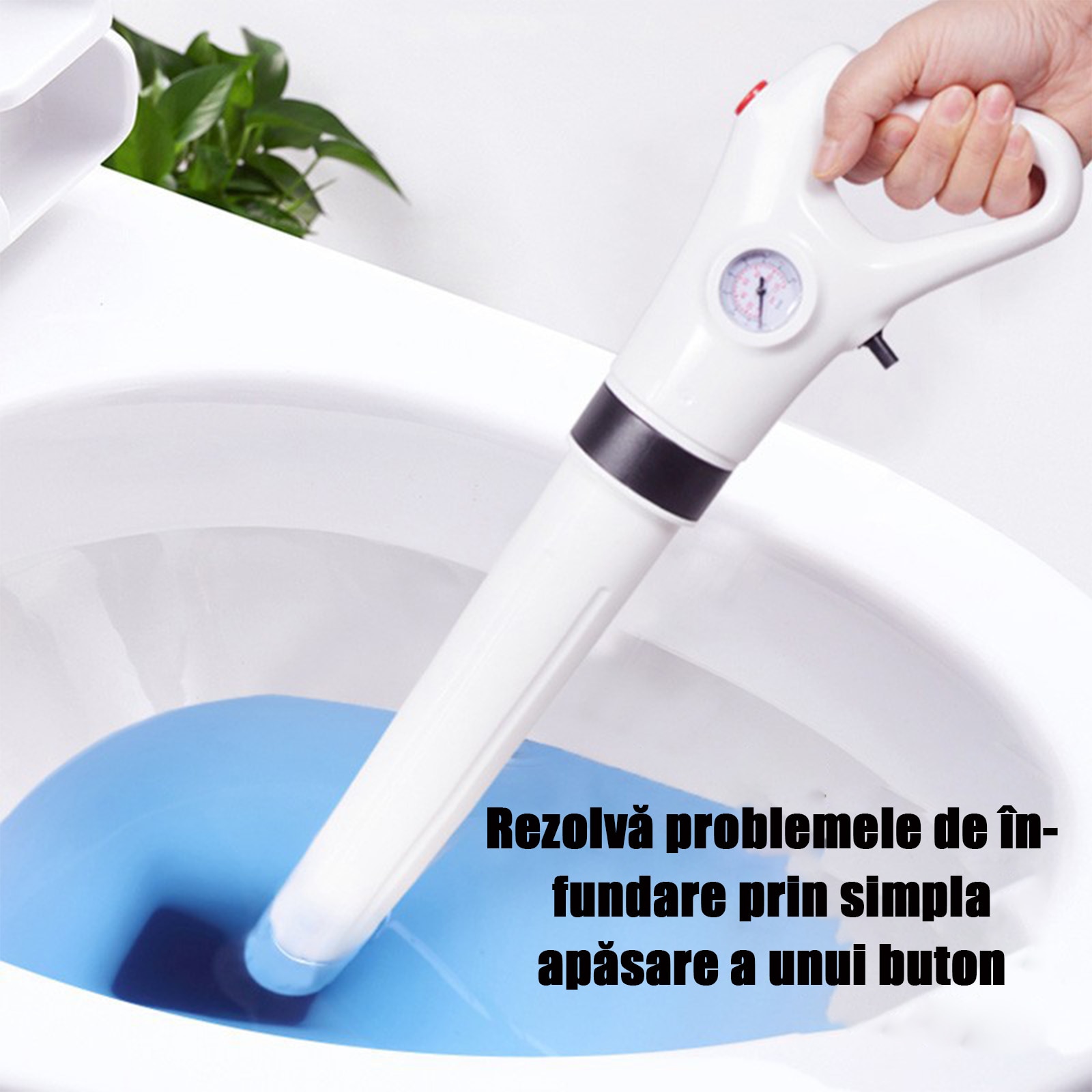 Pompa cu Aer Comprimat pentru Desfundat Tevi Infundate de Chiuveta ...