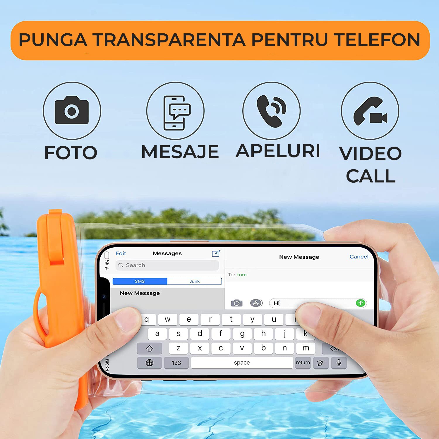 Husa Subacvatica Daden® Universala WaterProof, Rezistenta la apa ...