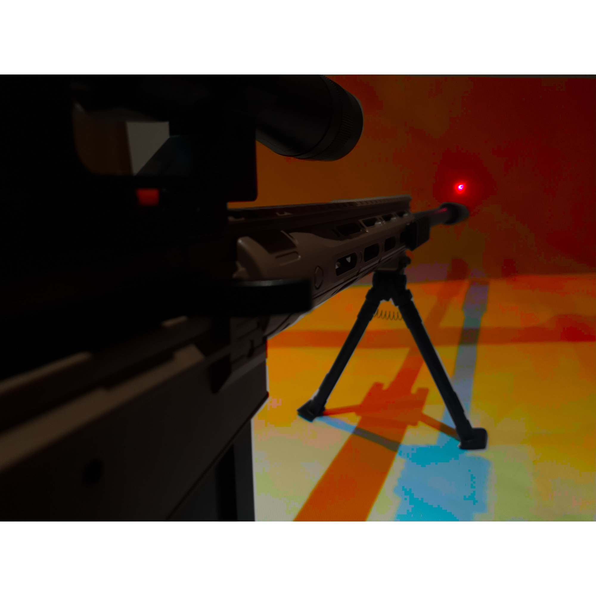 Replica pusca sniper, Calibru 50, Negru/Maro - eMAG.ro