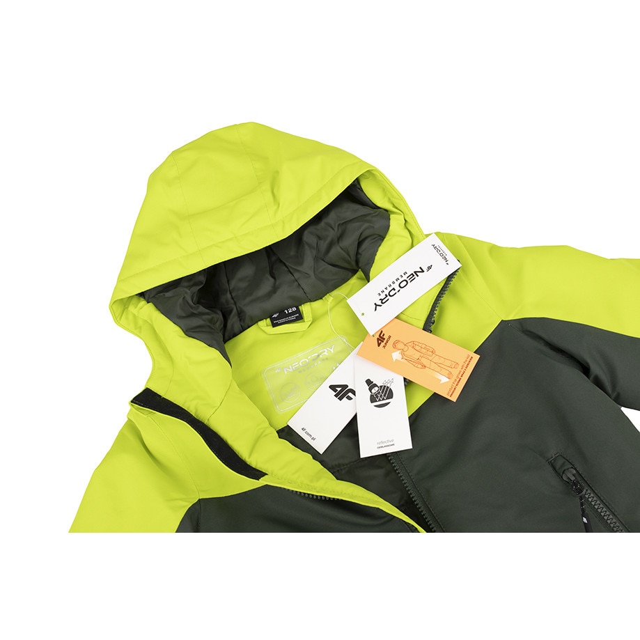 Geaca de ski, 4F, Poliester, Verde, 158 - eMAG.ro