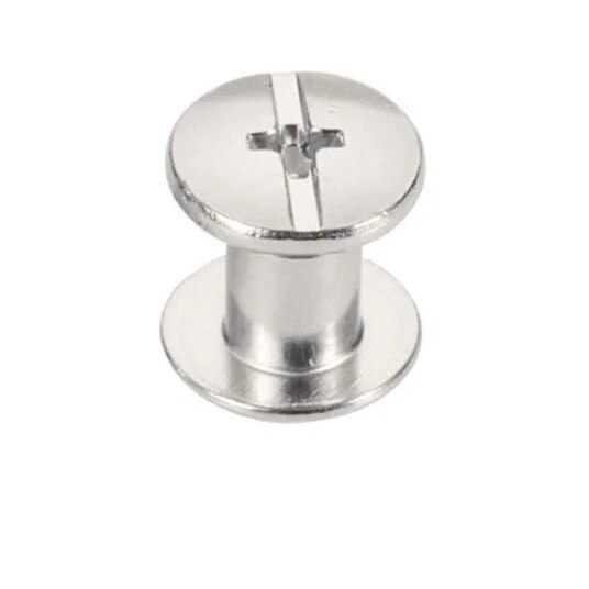 Set 100 nituri pentru piele/textil/carton, Otel inoxidabil, 5 x 6 mm ...