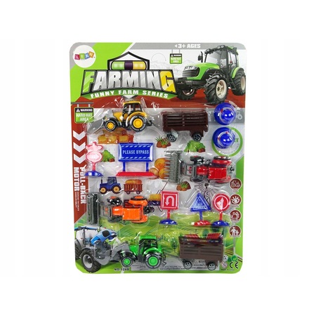 Set utilaje agricole, LEAN TOYS, Plastic, Multicolor - eMAG.ro