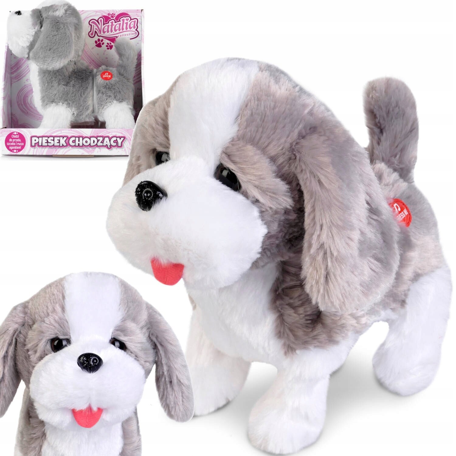 Catel de jucarie cu lesa, Artyk - eMAG.ro