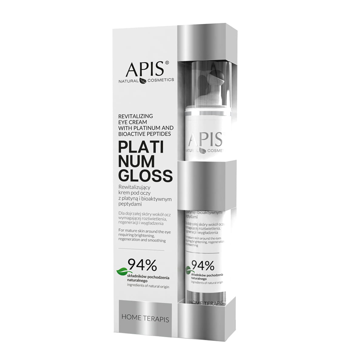Crema revitalizanta pentru ochi, Apis, cu platina si peptide bioactive ...
