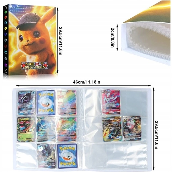 Album 3D cu 40 carduri Pokemon - eMAG.ro