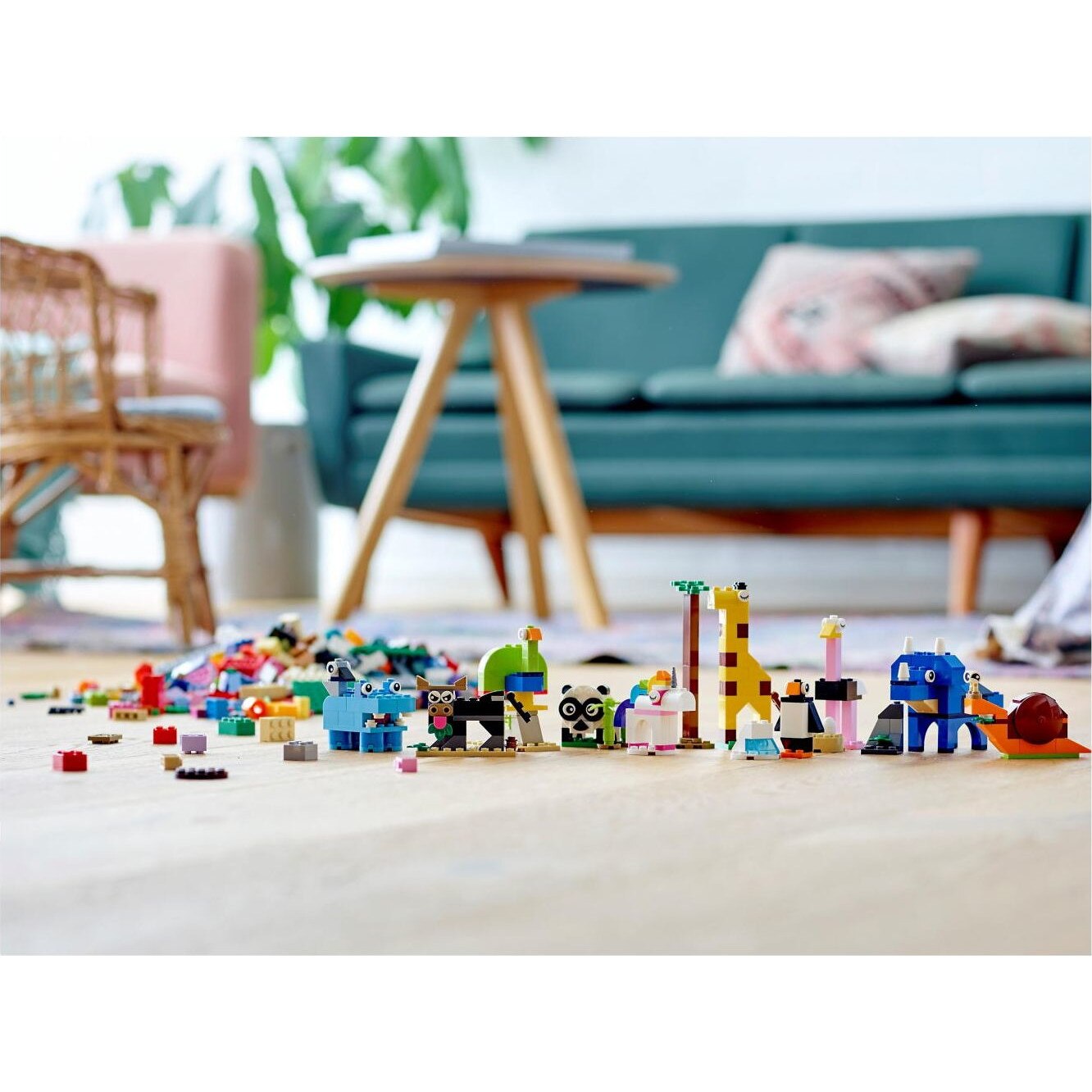 Set constructii, LEGO, Cu animale, Multicolor - eMAG.ro