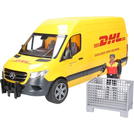 Sprinter DHL, Bruder, cu figurina si accesorii - eMAG.ro
