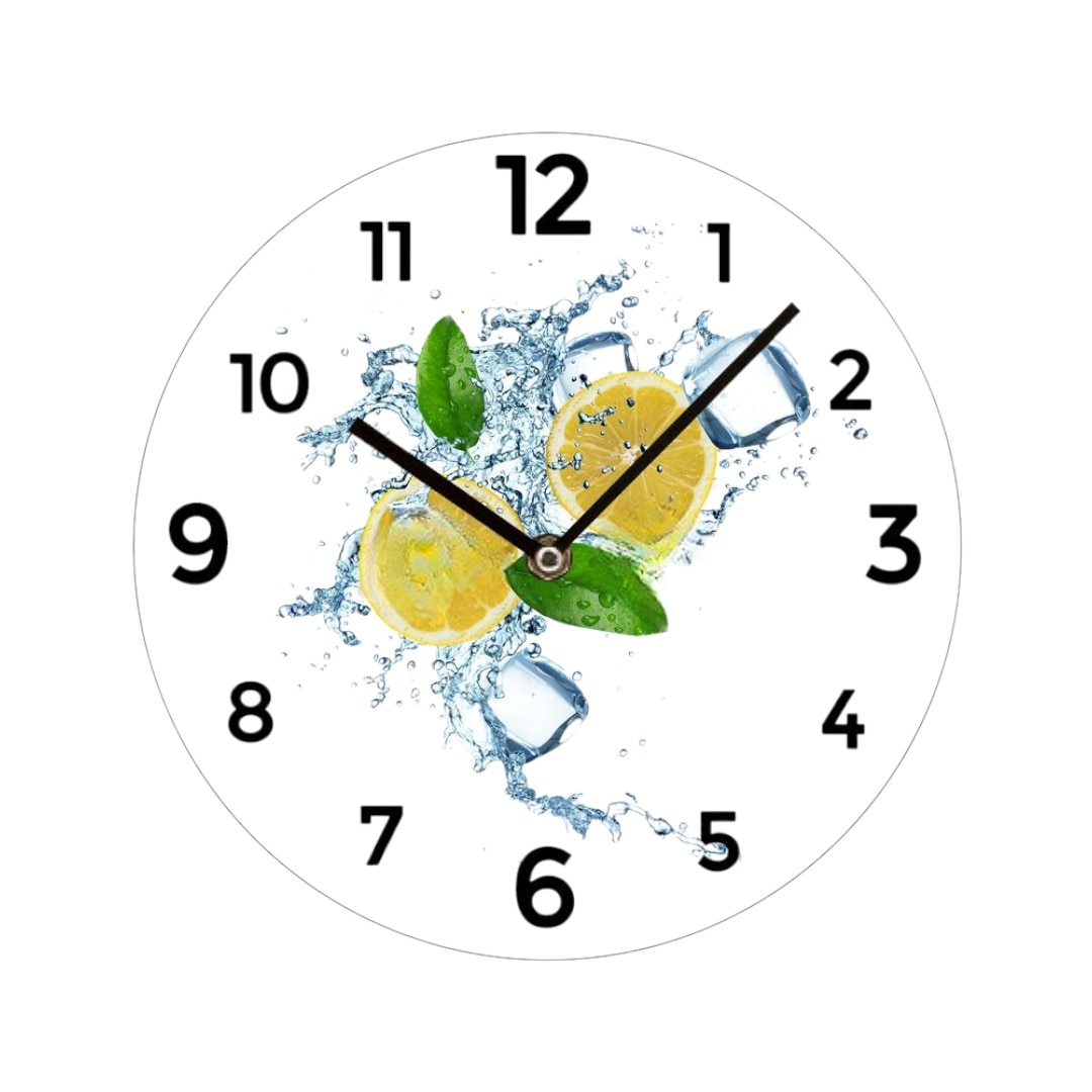 Ceas de perete, din sticla, diametru 30 cm, model Lamaie - eMAG.ro