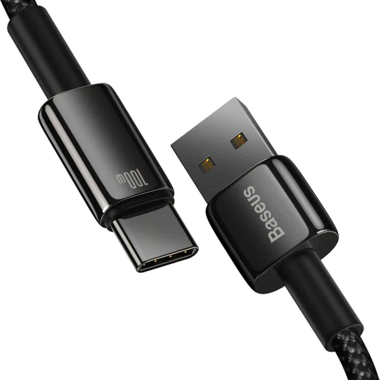 Cablu USB la Type-C Baseus Tungsten Gold Fast Charging ,Negru - eMAG.ro