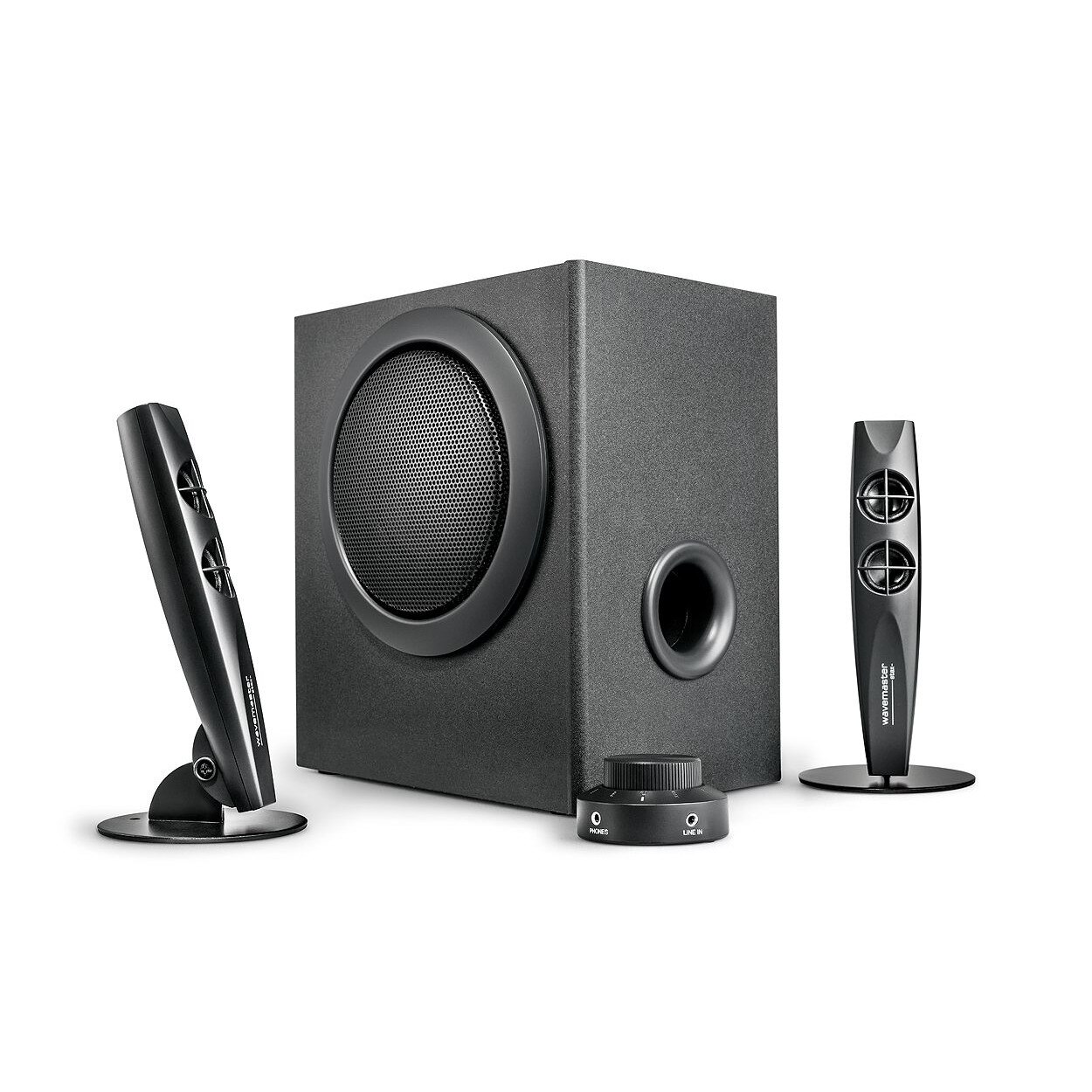 Sistem stereo, Wavemaster, Stax 2.1, Negru - eMAG.ro