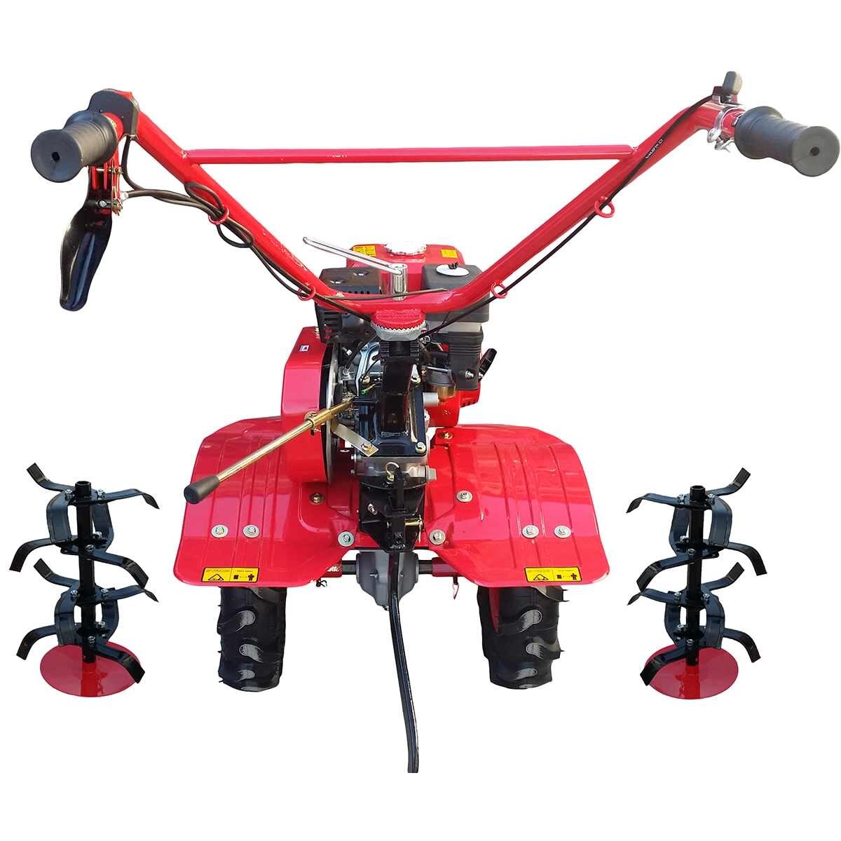 Motosapa HS 500 -7 CP freza 100 cm - cutite mari + roti cauciuc - eMAG.ro