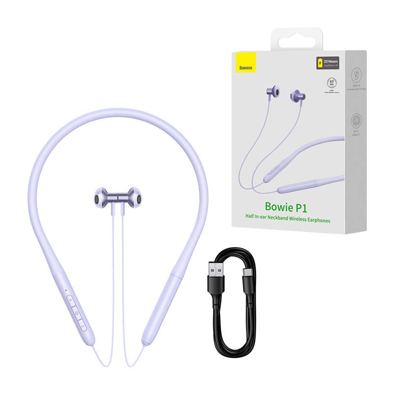 Спортни безжични слушалки Baseus Bowie P1, Bluetooth 5.2, 170mAh ...