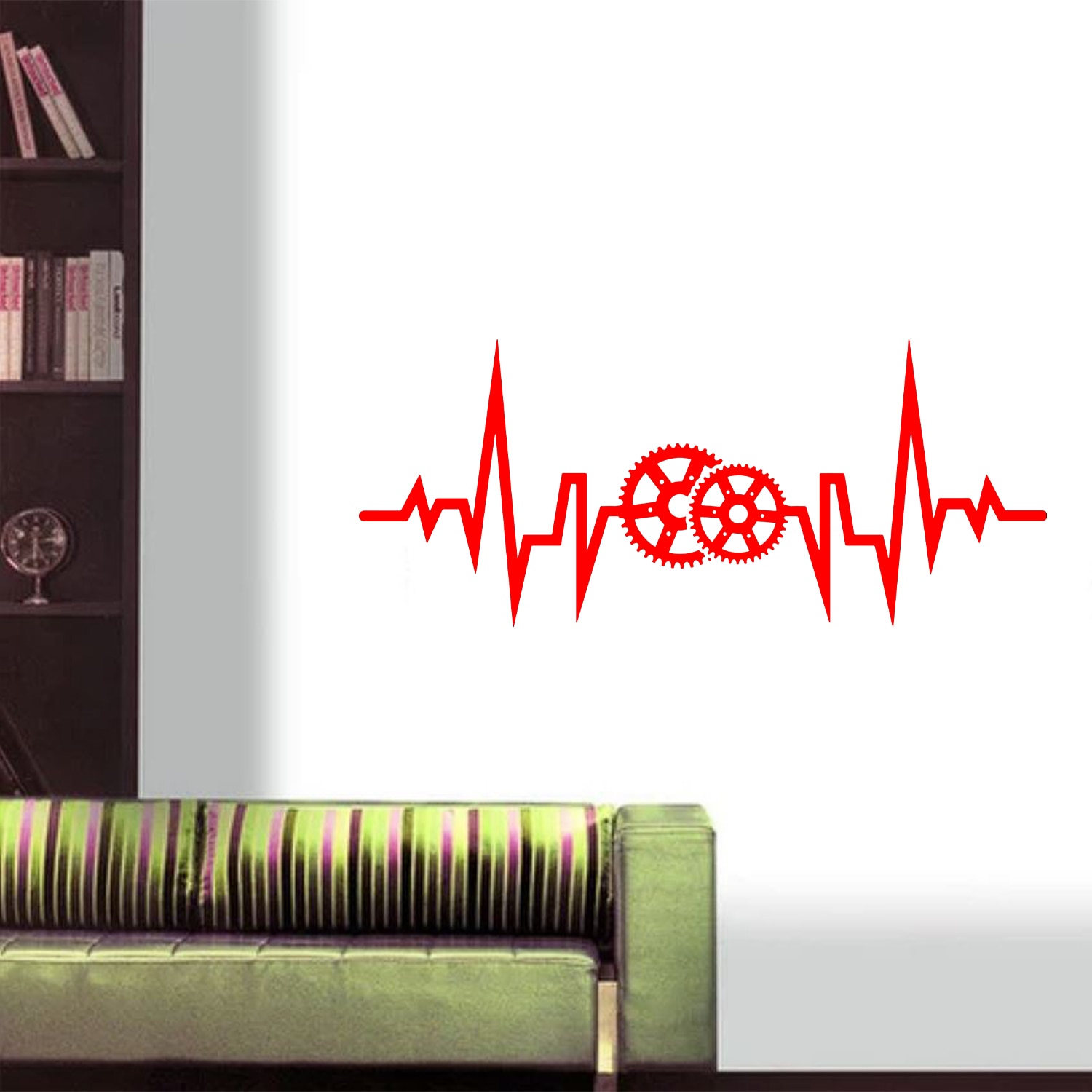 Sticker decorativ pentru perete, auto si geam Ritm cardiac - Roti ...