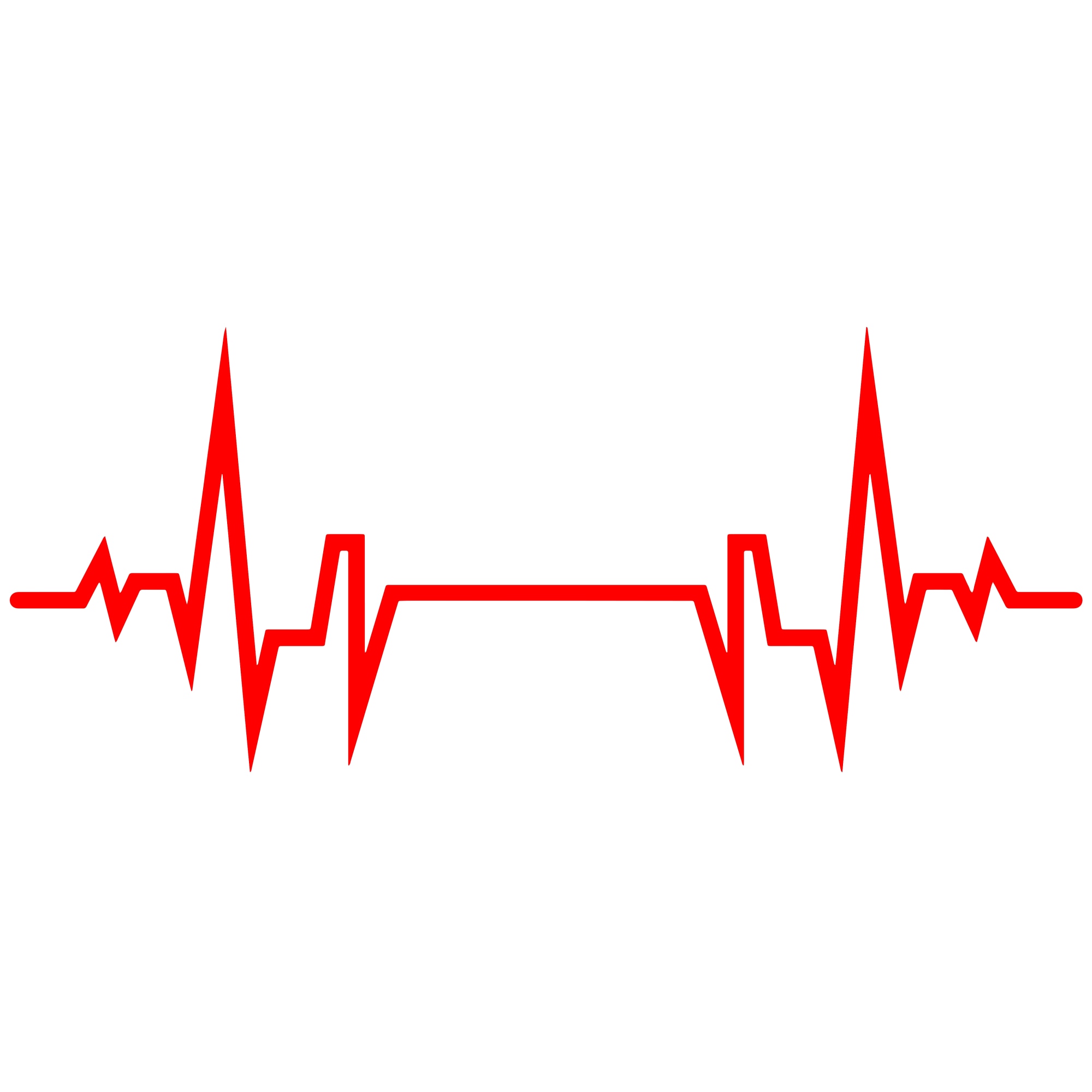 Sticker decorativ pentru perete, auto si geam Ritm cardiac - Ritm ...