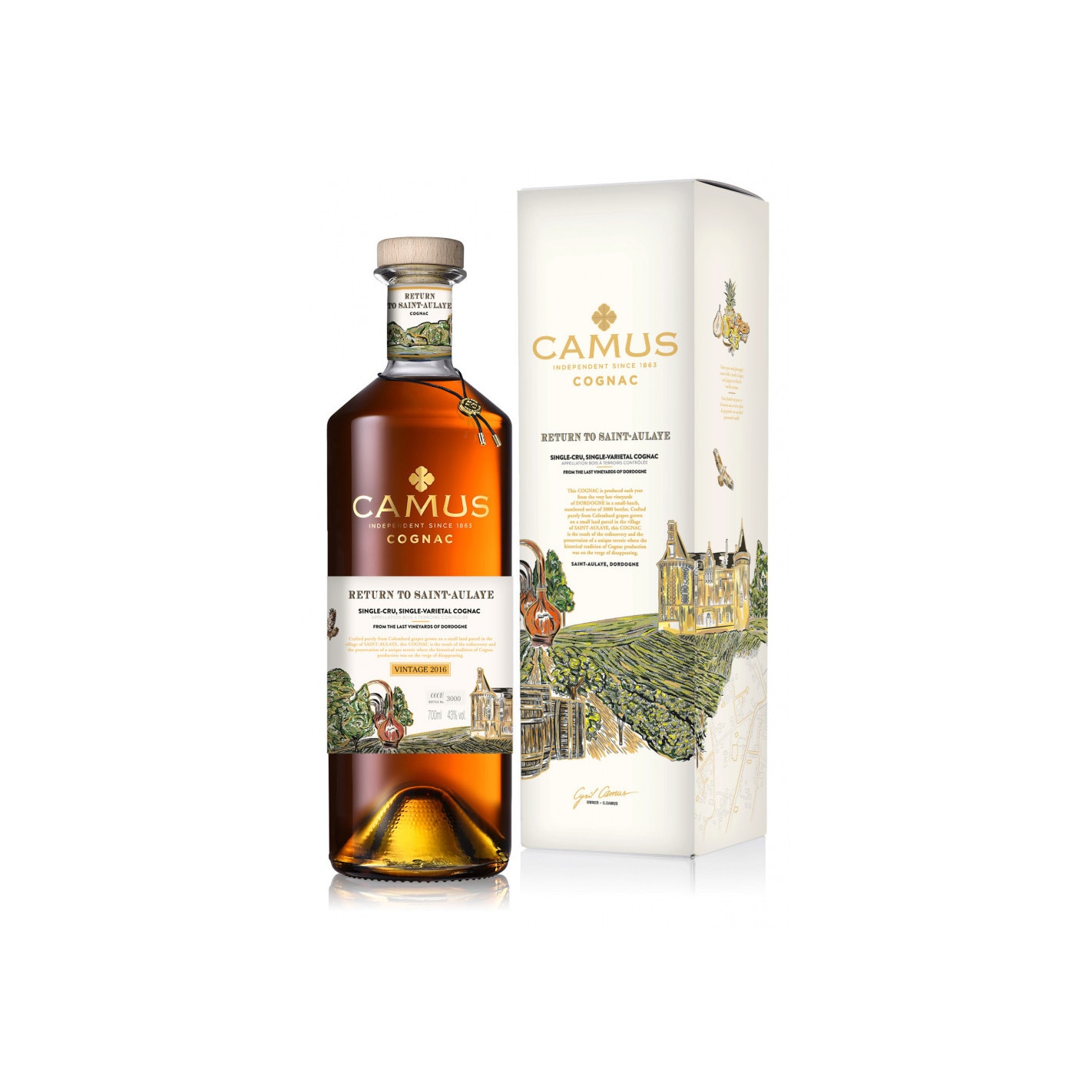 Coniac CAMUS - COGNAC RETURN TO SAINT-AULAYE, 43%, 0.7l - eMAG.ro