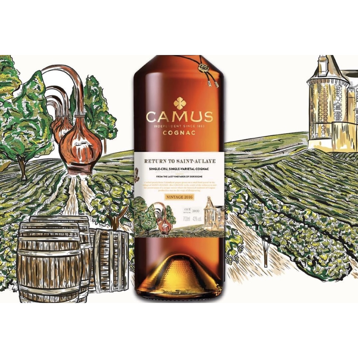 Coniac CAMUS - COGNAC RETURN TO SAINT-AULAYE, 43%, 0.7l - eMAG.ro