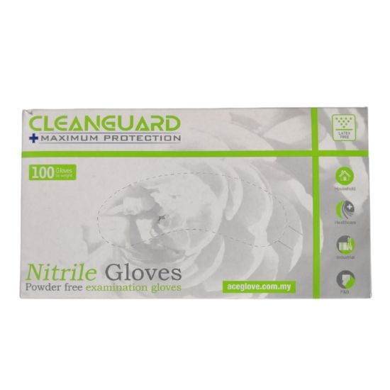 Нитрилни ръкавици Cleanguard за еднократна употреба 100 бр./кутия ...