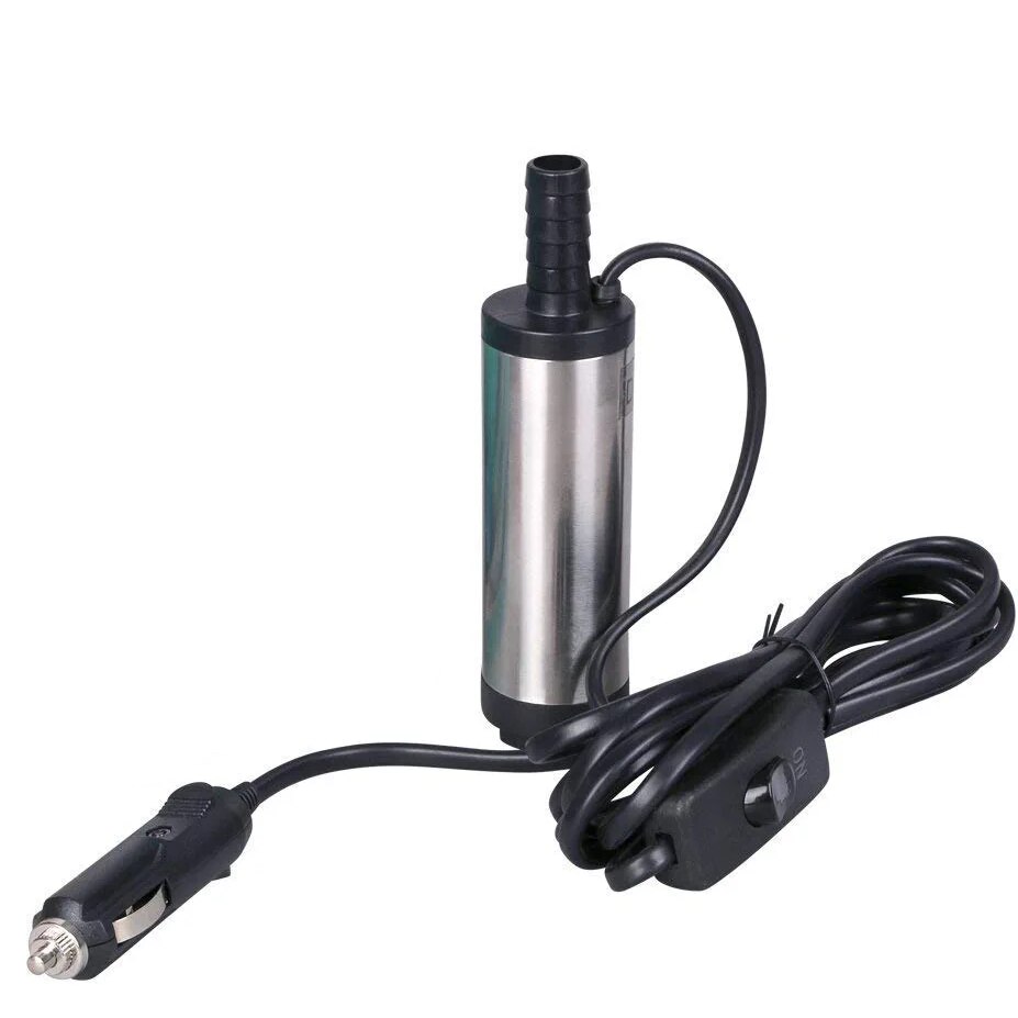 Pompa transfer combustibil, Otel inoxidabil, 12V, Argintiu/Negru - eMAG.ro