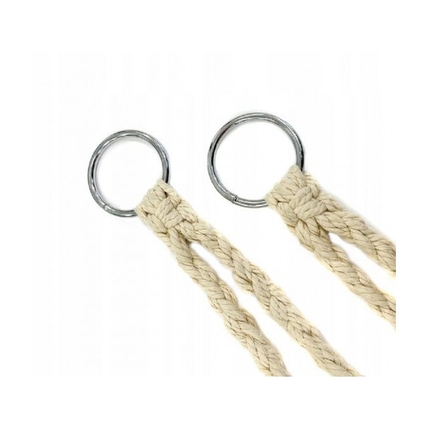 Scaun balansoar pentru gradina, Anagre, Metal/Textil, 80 cm, Bej - eMAG.ro