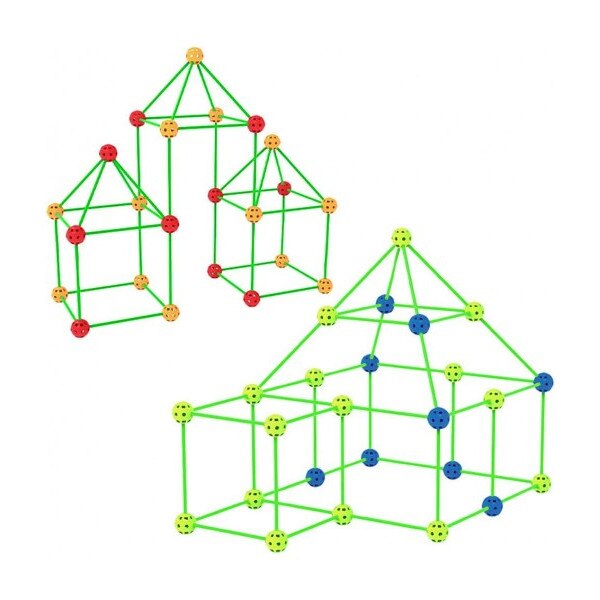 Set de constructie cort pentru copii, Anagre, 120 piese, Verde - eMAG.ro