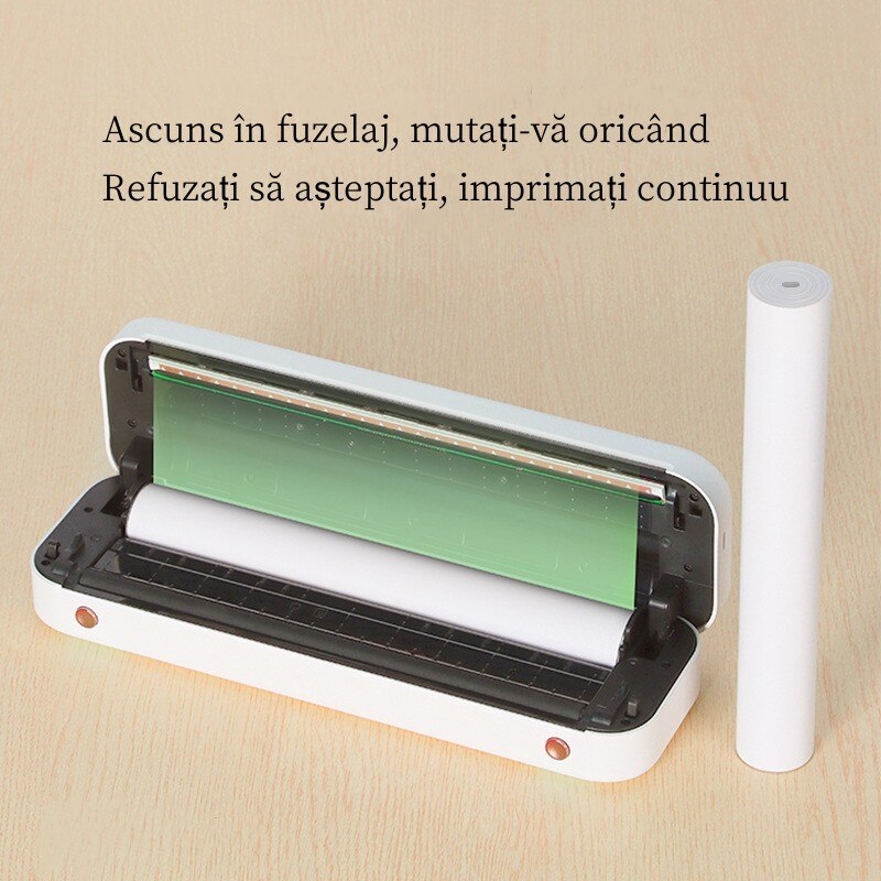 Hartie speciala pentru imprimanta termica, IOOIOO®, 50 coli de hartie ...