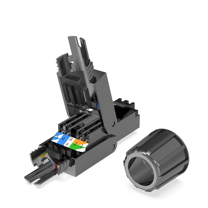 Mufa RJ45 ecranata Cat8 Conector Tool-less Modular - eMAG.ro