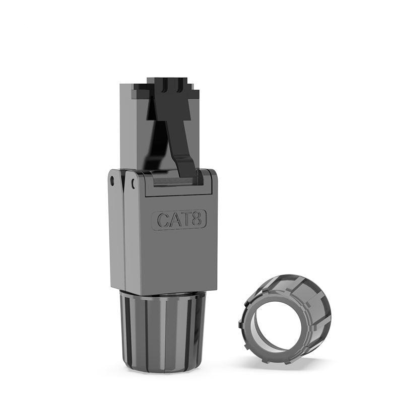 Mufa RJ45 ecranata Cat8 Conector Tool-less Modular, Autosertizare - eMAG.ro