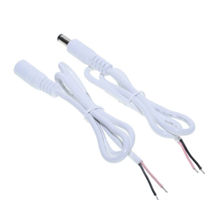 Set de 2 cabluri de alimentare, conectori DC 2.1mm mama-tata - eMAG.ro