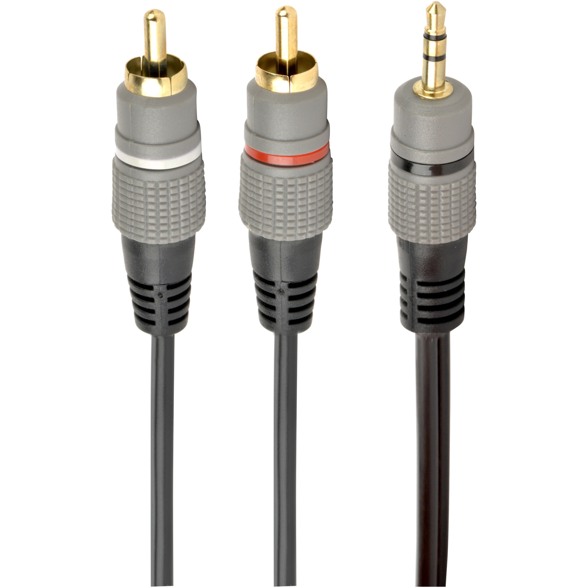 Cablu audio Gembird stereo 3.5 mm jack la 2 x RCA, 5m, conectori auriti, CCA-352-5M - eMAG.ro