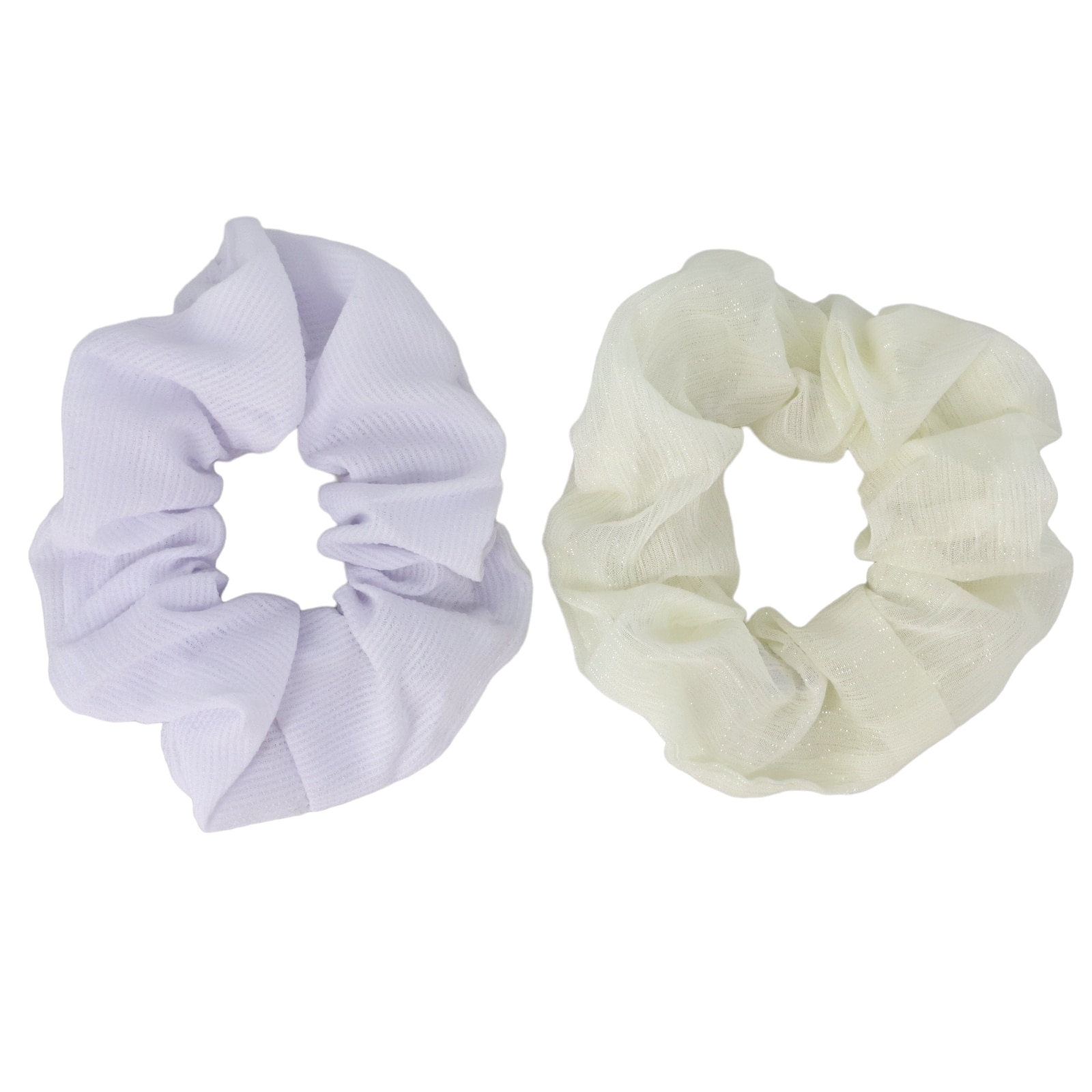 Set 2 elastice de par, NO4495, 10 cm, Alb - eMAG.ro