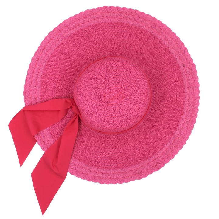 Palarie plaja dama roz cu funda - eMAG.ro