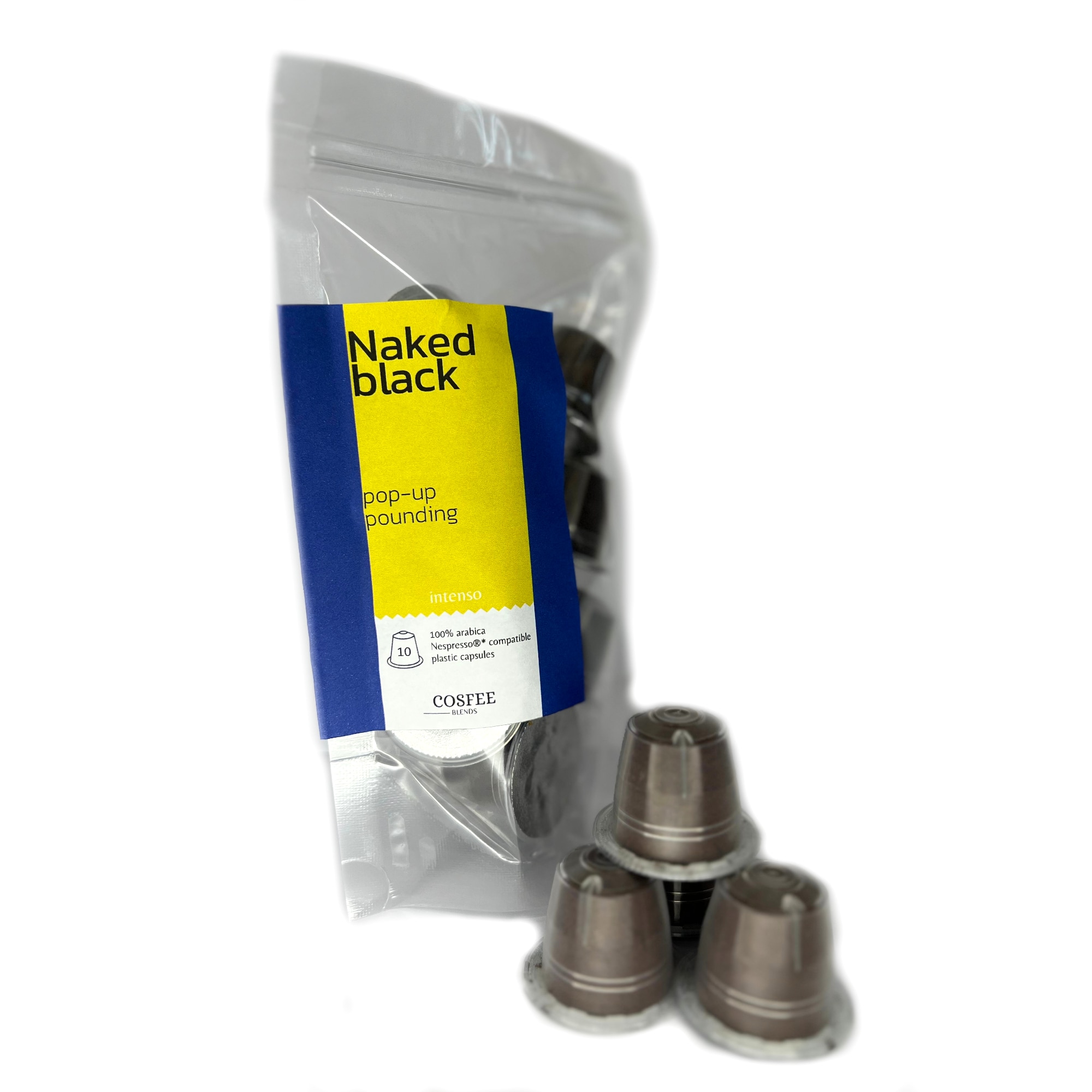 Pop-up Pounding - Cafea naturala 10 capsule compatibile Nespresso ...