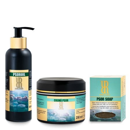 Crema PSOR, KIT Royal & Rich, 200 ml/ 250 ml/ 100 g - eMAG.ro