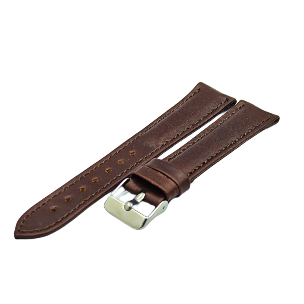 Curea ceas Romania 22mm piele naturala maro - eMAG.ro
