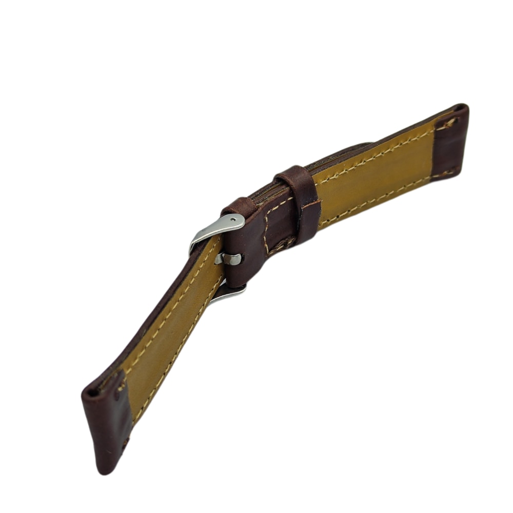 Curea ceas Romania 22mm piele naturala maro - eMAG.ro