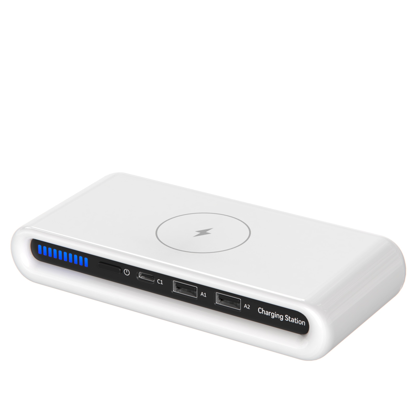 Incarcator fara fir 4 in 1 Bur Online, conectare USB C, USB - 2 sloturi ...