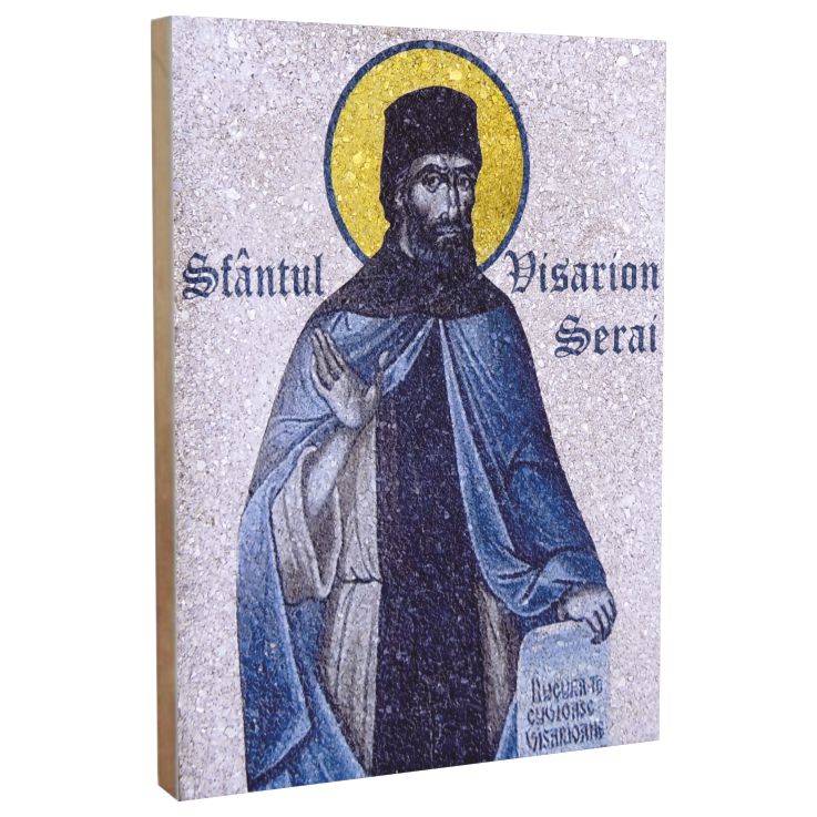 Icoana pe Coaja de Ou, Ecoart Movement, Sfantul Visarion Serai, sfant ...