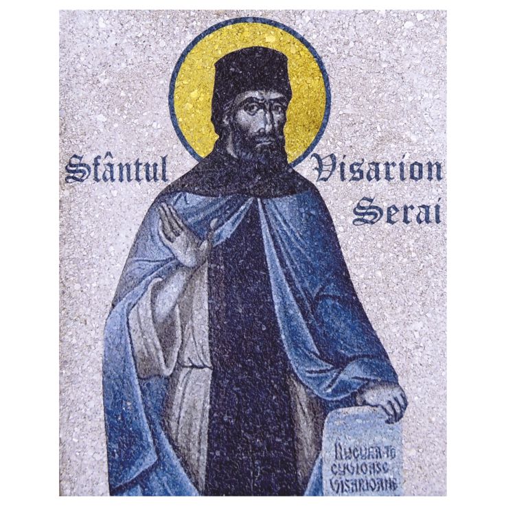 Icoana pe Coaja de Ou, Ecoart Movement, Sfantul Visarion Serai, sfant ...