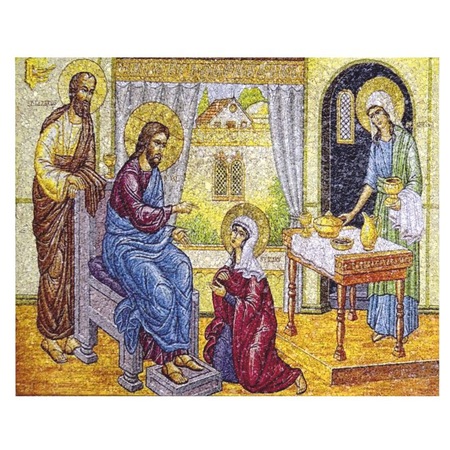 Icoana pe Coaja de Ou, Ecoart Movement, Sfintii Marta si Maria surorile ...