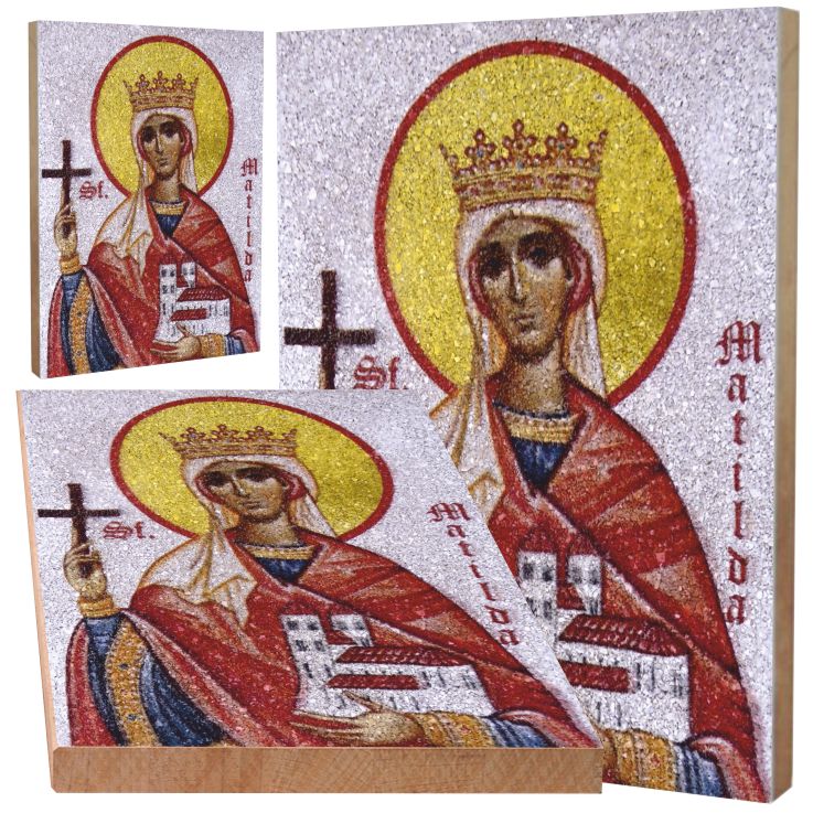 Icoana pe Coaja de Ou, Ecoart Movement, Sfanta Matilda, sfant ocrotitor ...