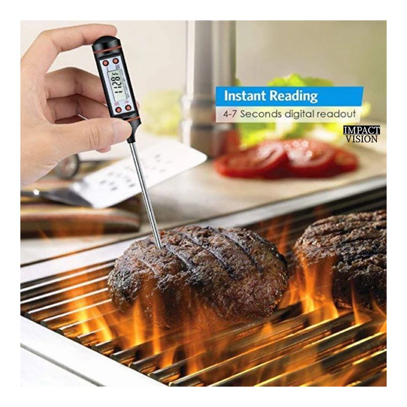 Termometru alimentar Impact Vision® pentru carne, digital, metalic, cu ...