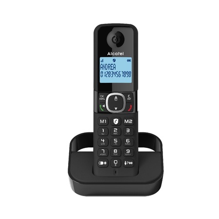 Telefon digital fara fir, Alcatel, Auscultare/Citire/Blocare apeluri, Negru - eMAG.ro