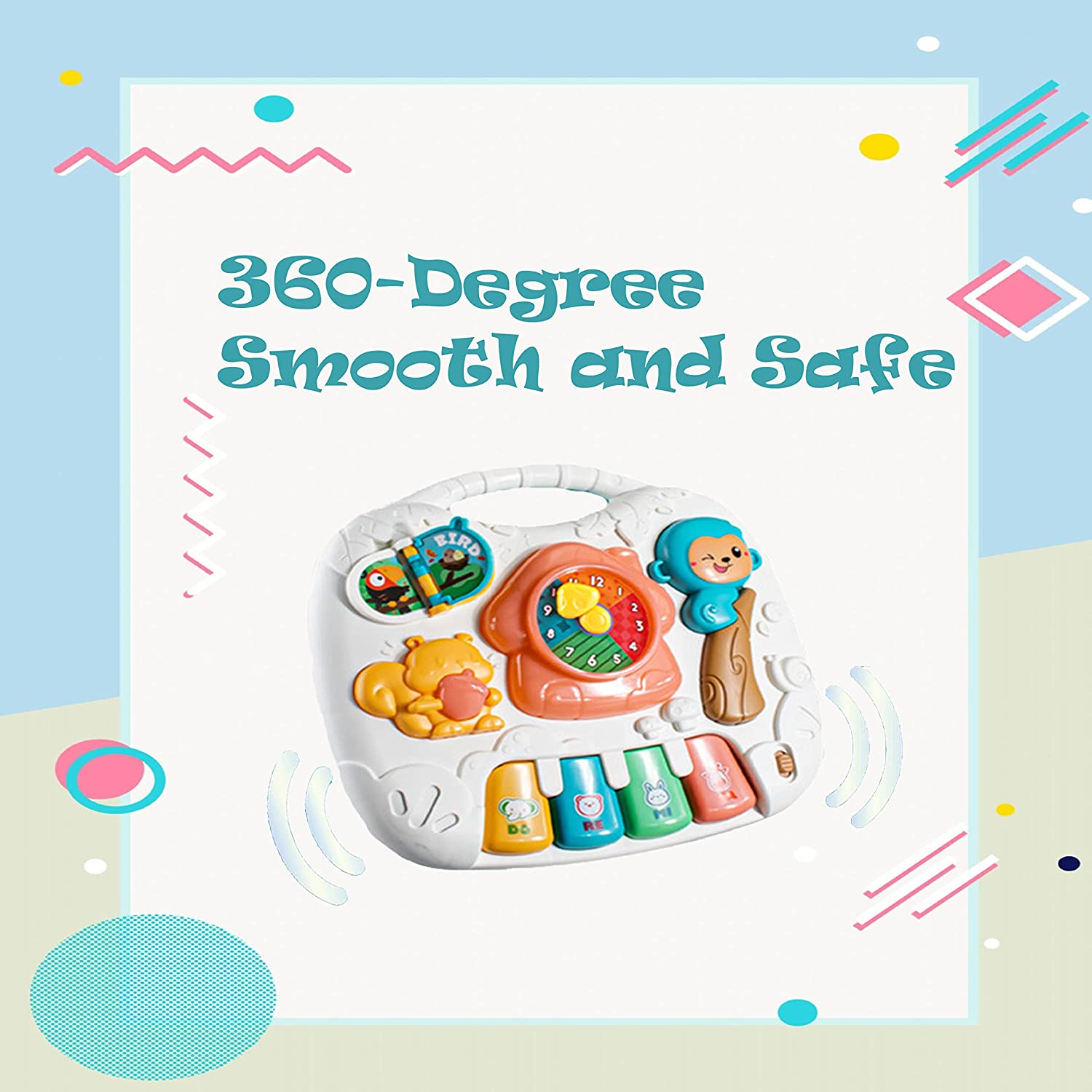 Masuta interactiva bebelusi 5 in 1, ISP LikeSmart BBY Learning Table ...