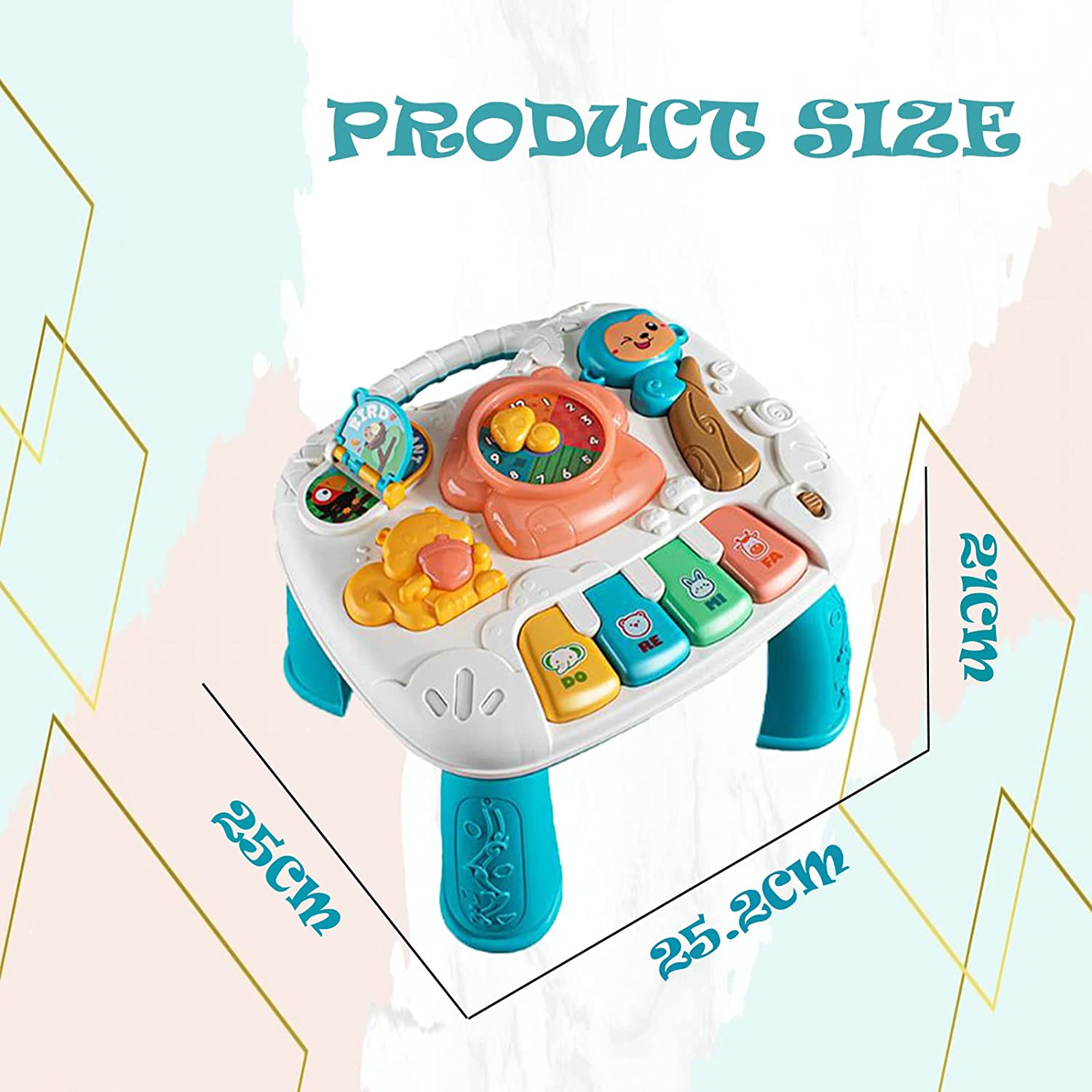 Masuta interactiva bebelusi 5 in 1, ISP LikeSmart BBY Learning Table ...