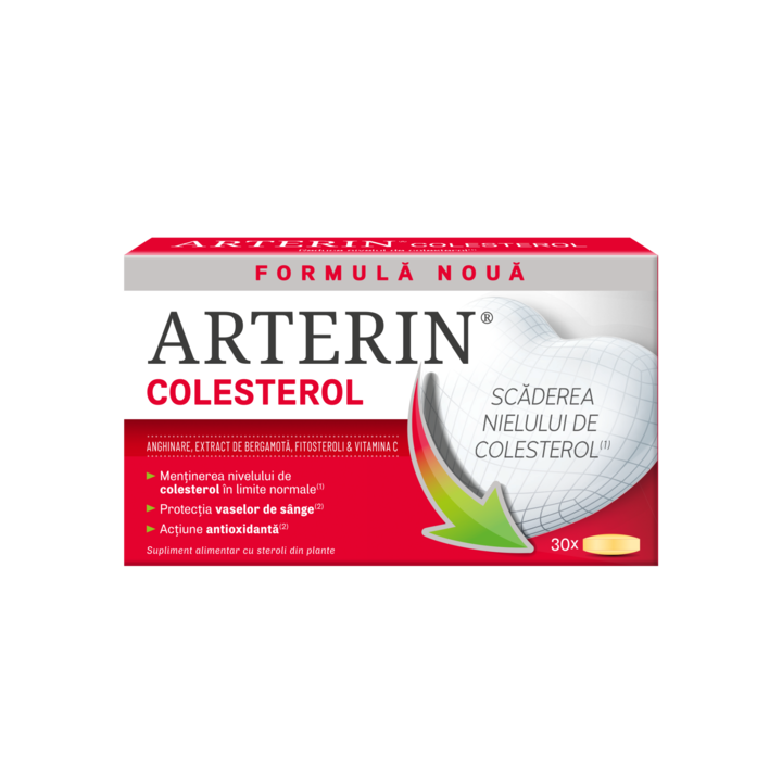 Arterin, Drojdie de orez (Monacolina K) si Vitamina B1, Perrigo, 90 ...