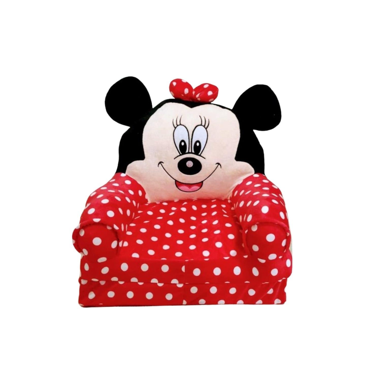 Fotoliu de plus, Minnie Mouse, rosu, 50 cm, 1 an+ - eMAG.ro