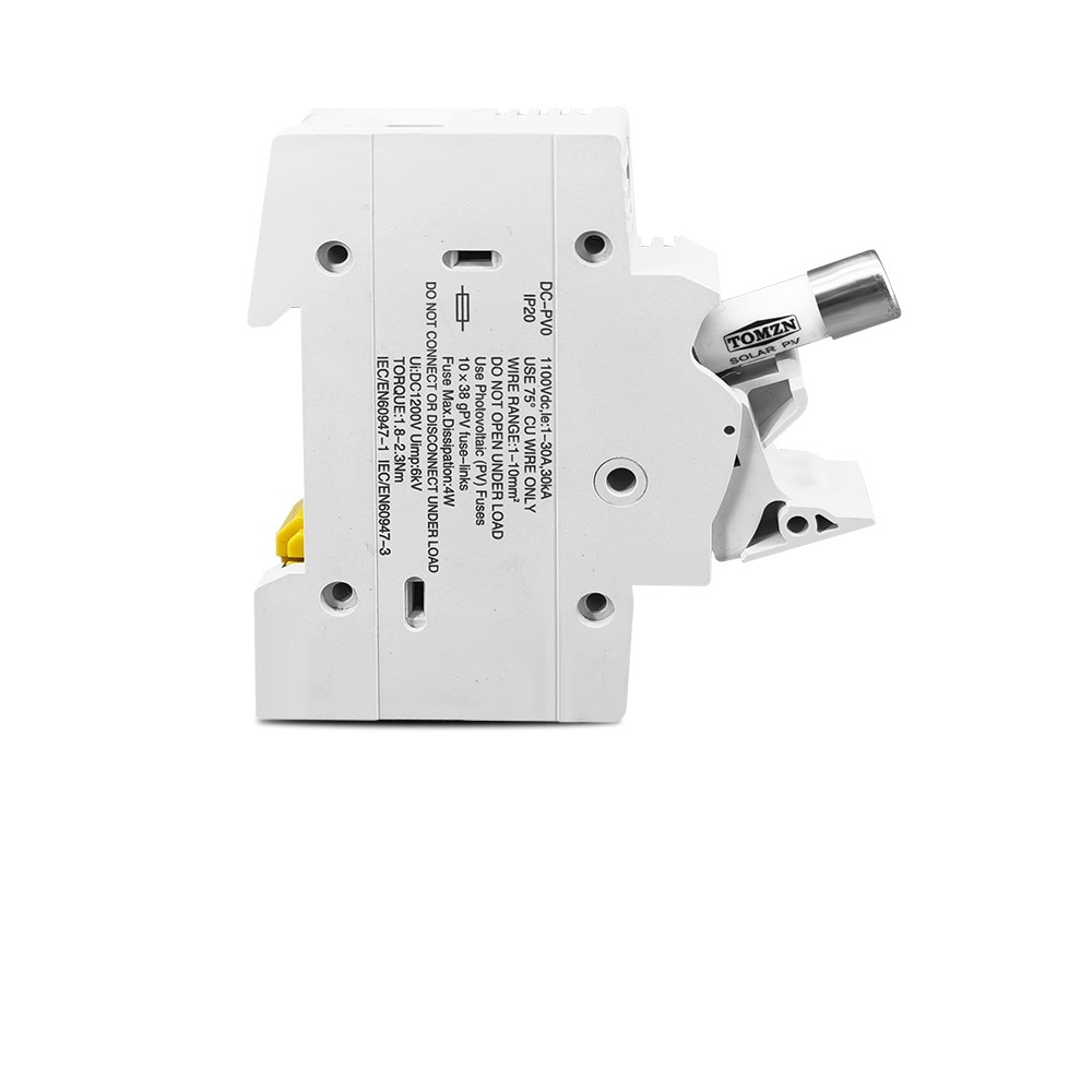 Soclu siguranta fuzibila fara LED pentru panouri fotovoltaice, 1000VDC ...